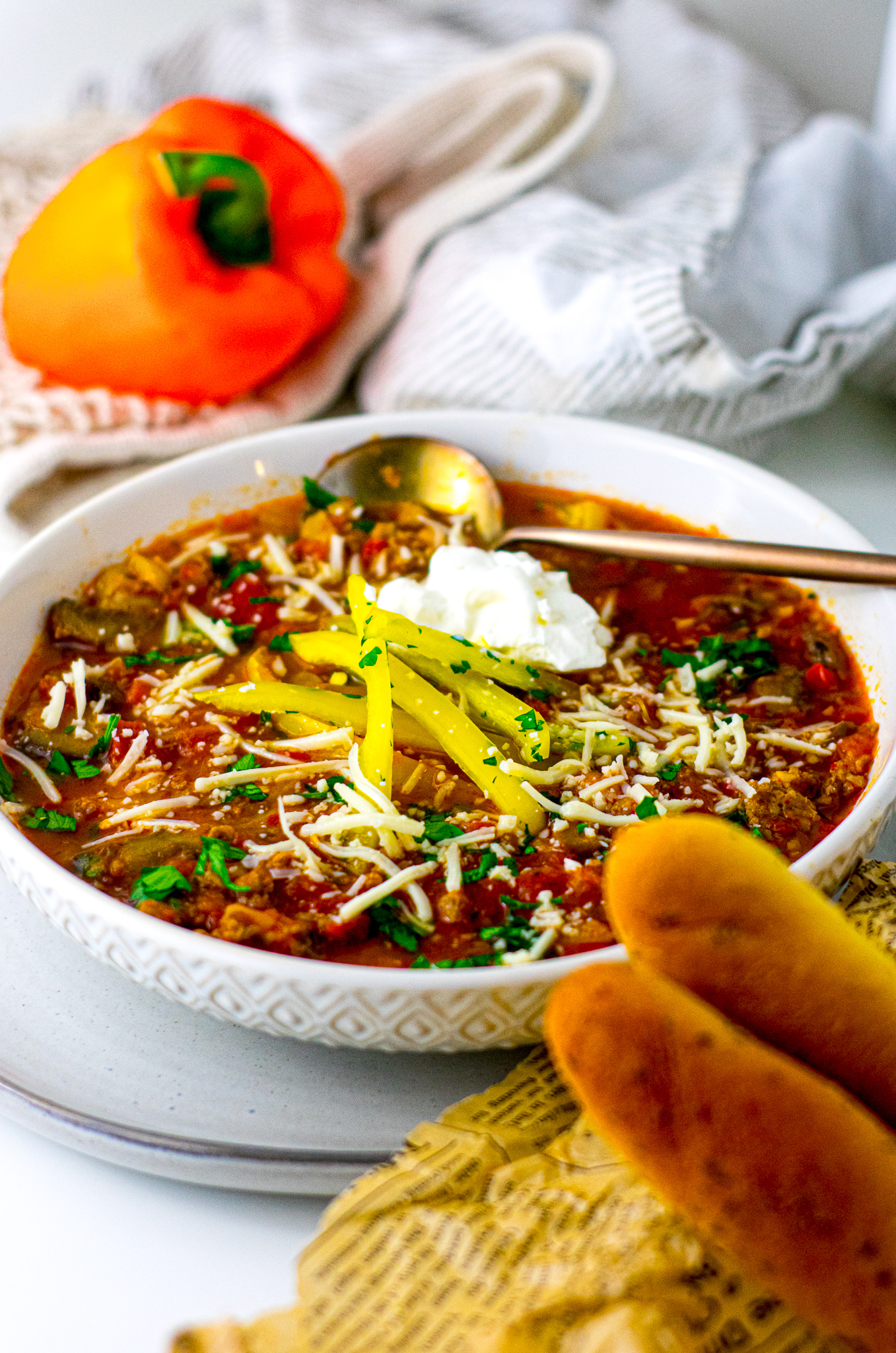 Stuffed Pepper Soup | No Rice, Keto, Low-Carb, Gluten-Free - A Girl ...