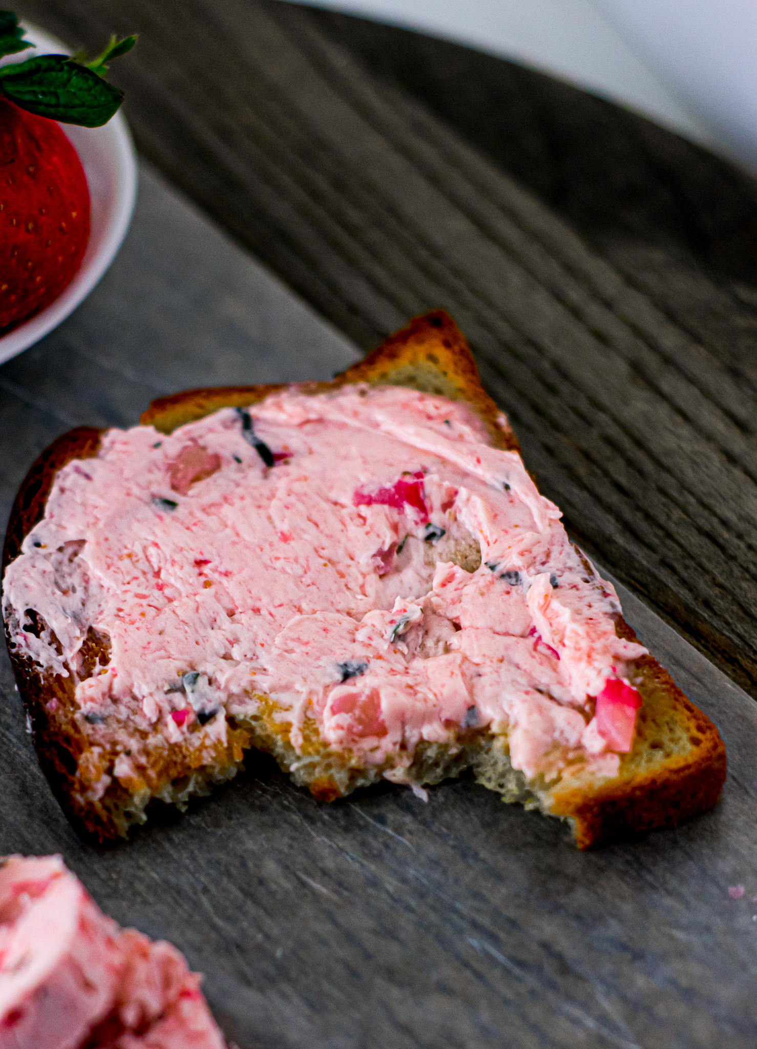 Strawberry Basil Compound Butter - A Girl Called Adri